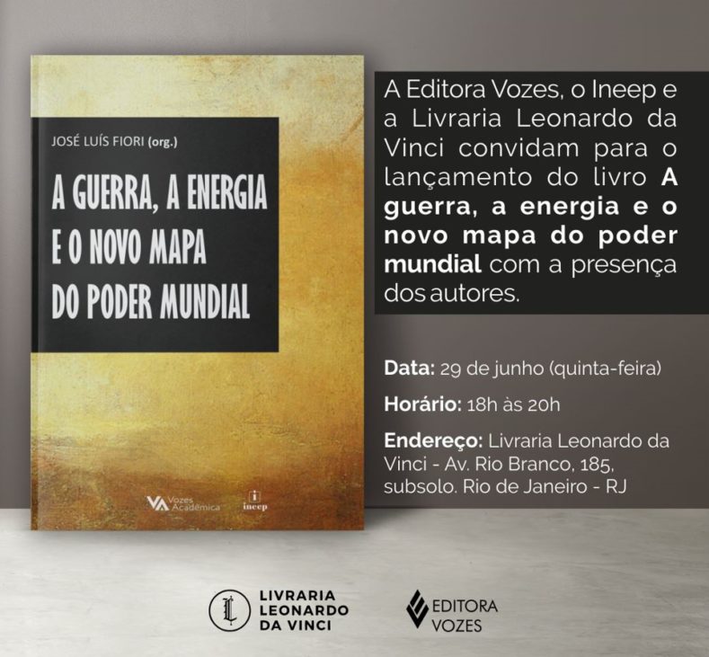 Ineep lança nesta quinta (29), no Rio, “A Guerra, a Energia e o Novo ...